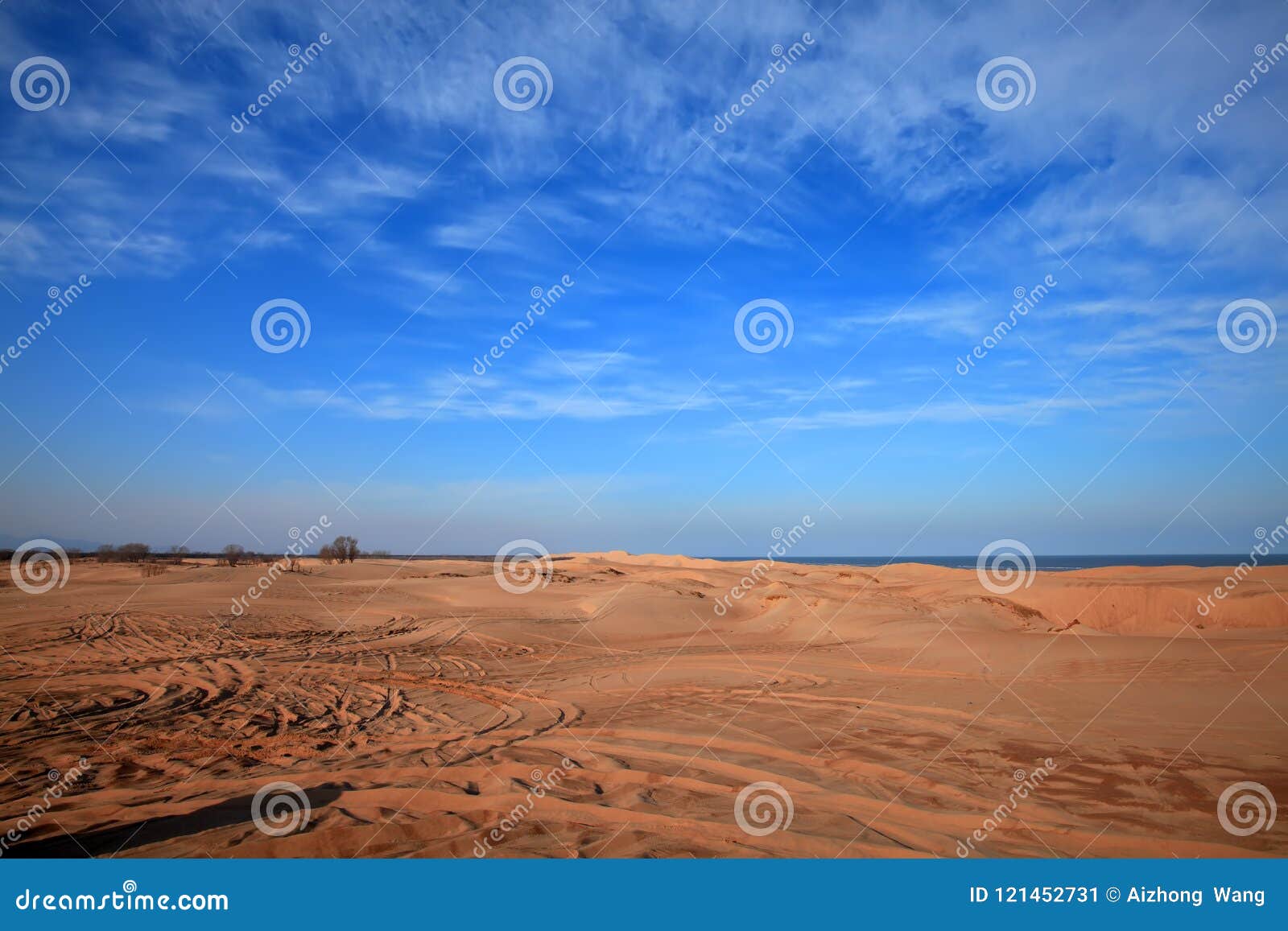 The desert by the sea stock image. Image of desert, horizon - 121452731