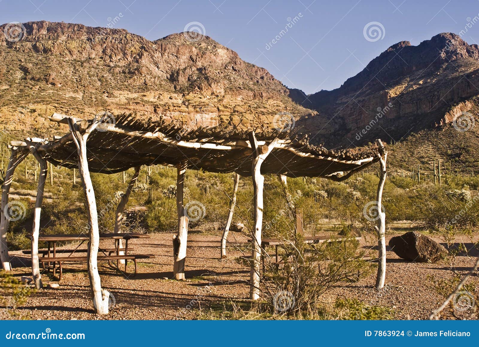 Desert Shelter and Palapa stock photo. Image of shelter - 7863924