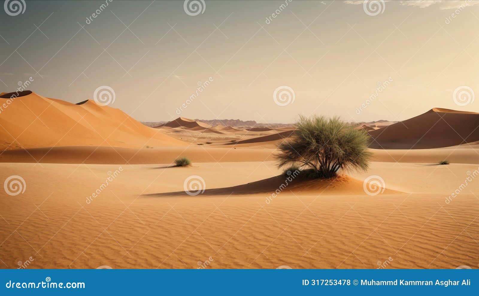 Desert Simple Background on the Side of the View Stock Illustration ...