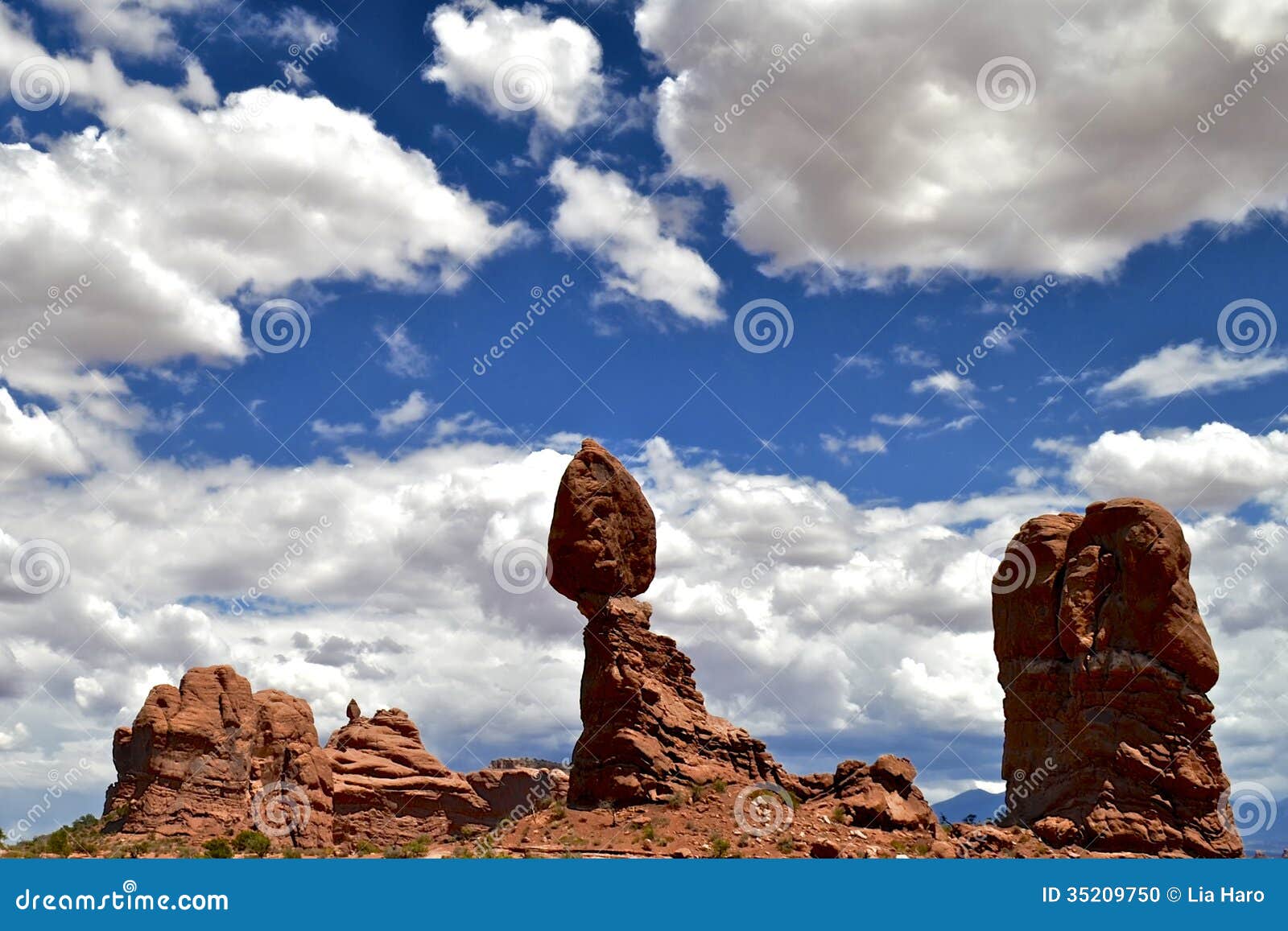 Desert sky and rock stock photo. Image of america, distance - 35209750