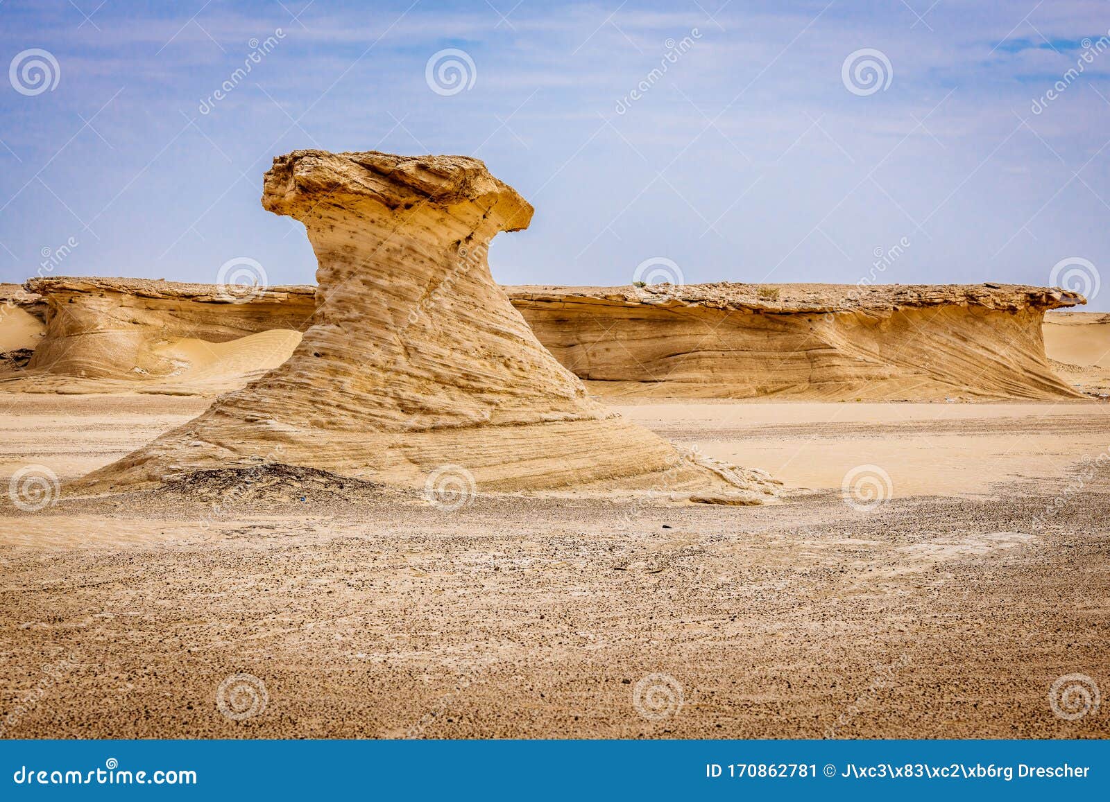 Desert Structure Created Millions of Years Ago Stock Image - Image of ...