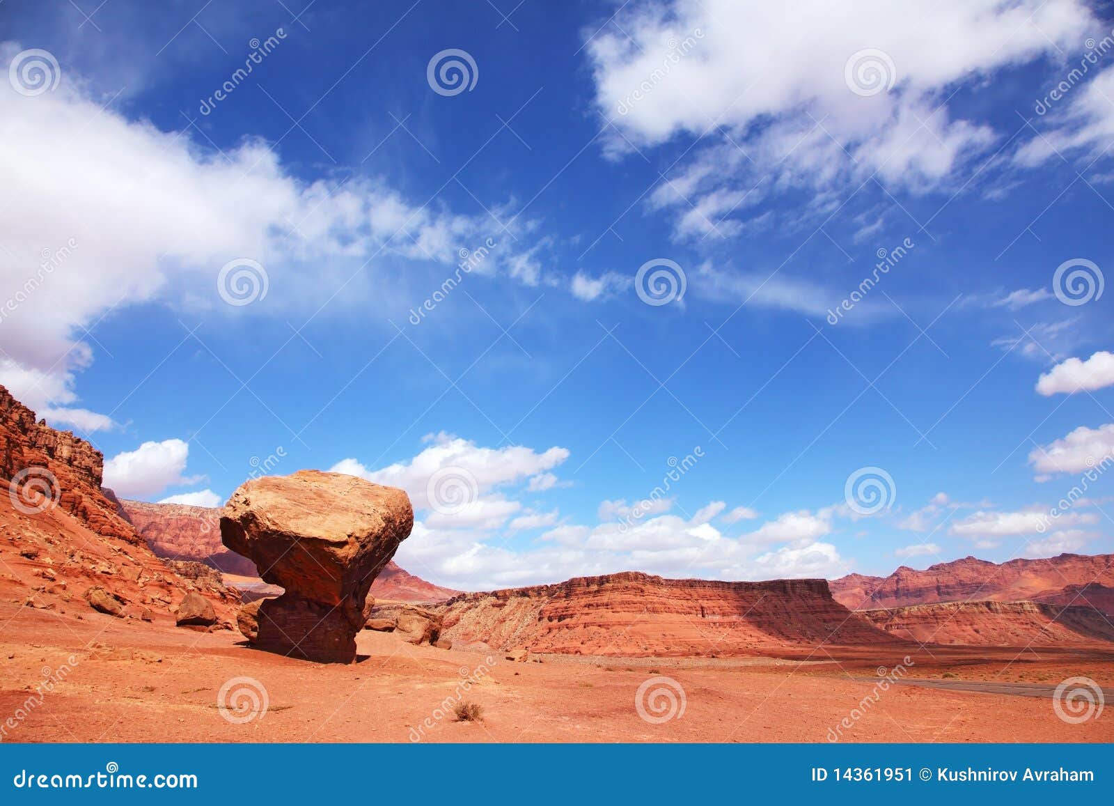 The Desert of Stone of Red Sandstone Stock Image - Image of scenic ...