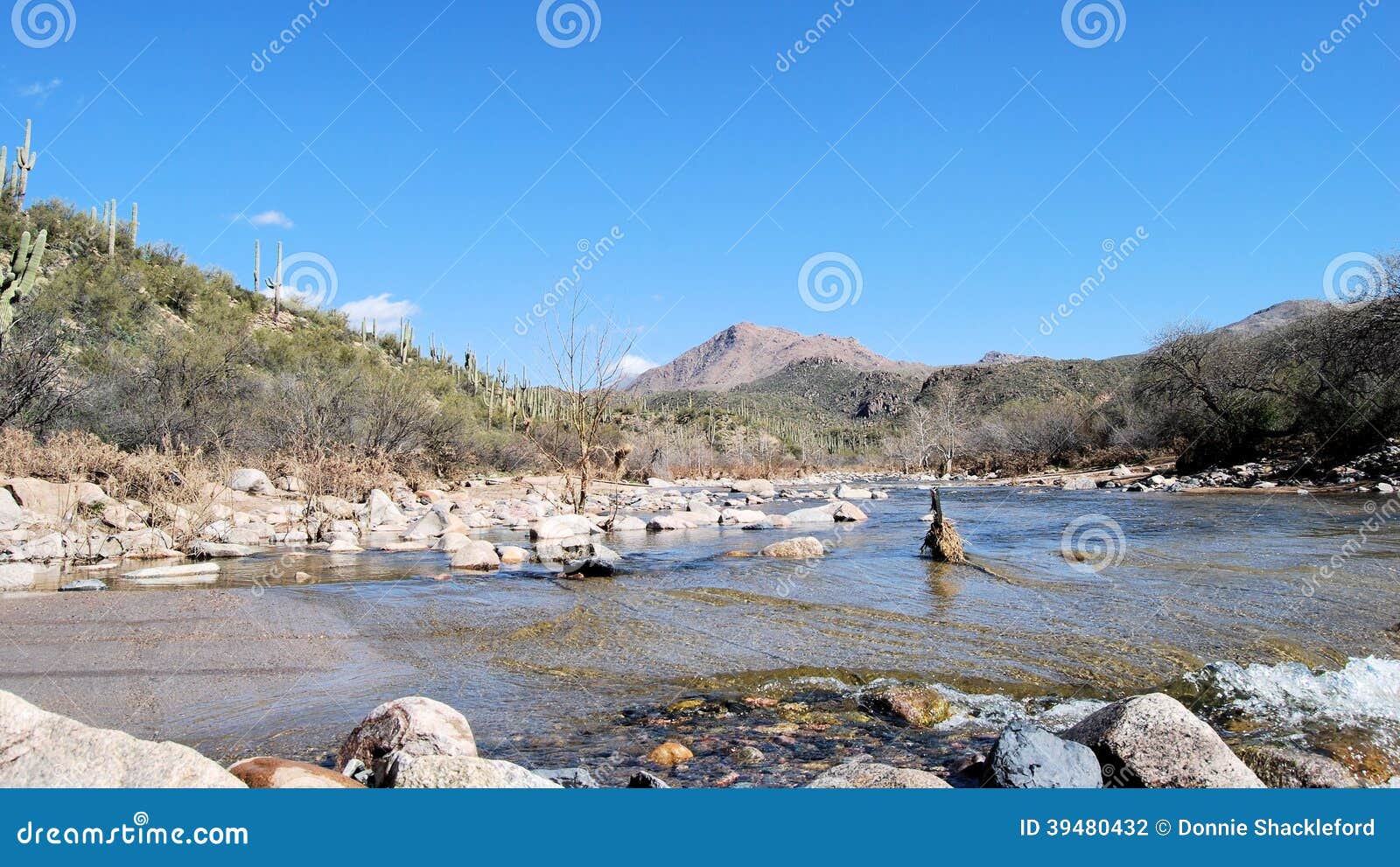 Desert Stream stock photo. Image of desert, water, arizona - 39480432