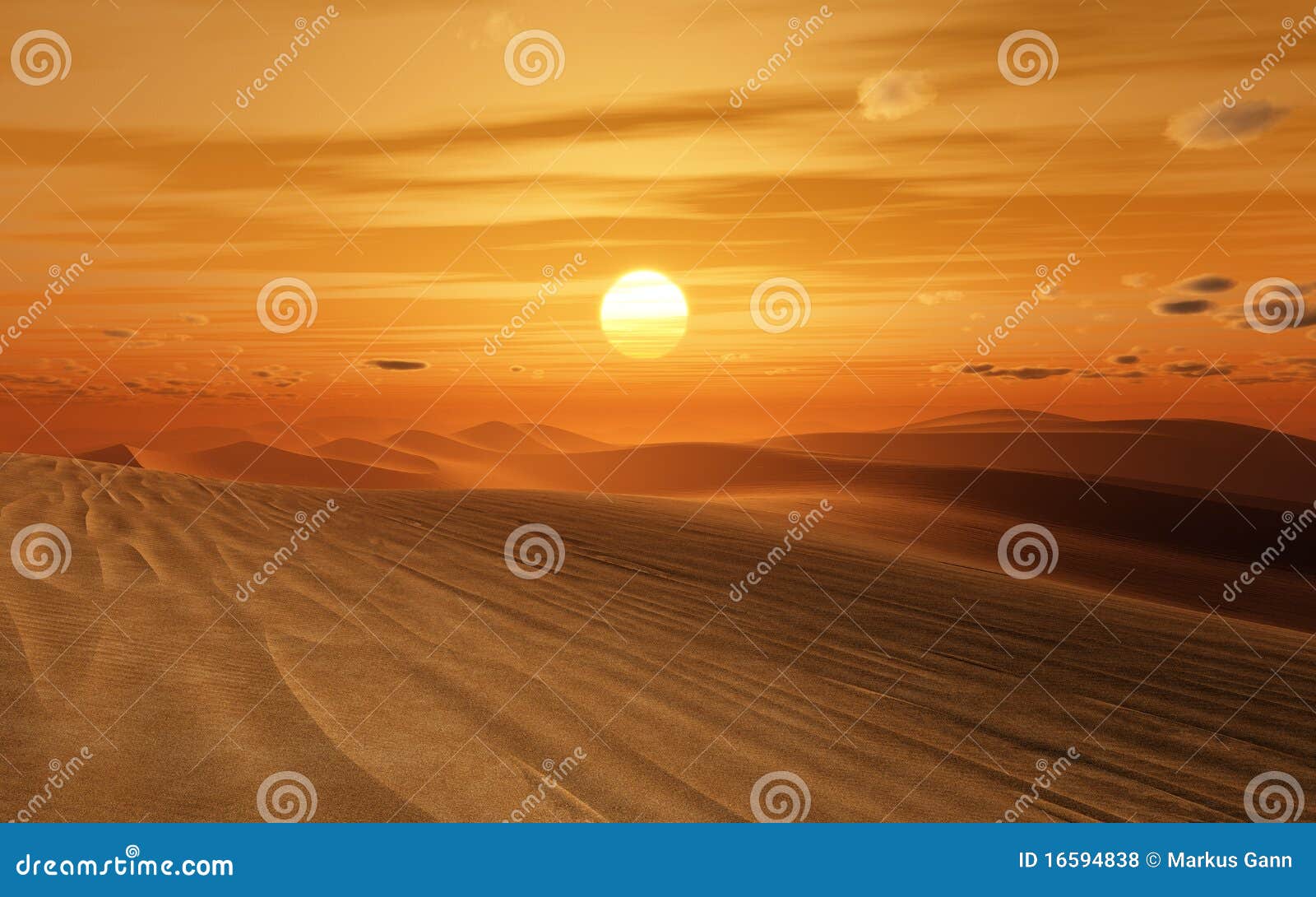 Desert sunset stock photo. Image of outdoor, horizon - 16594838