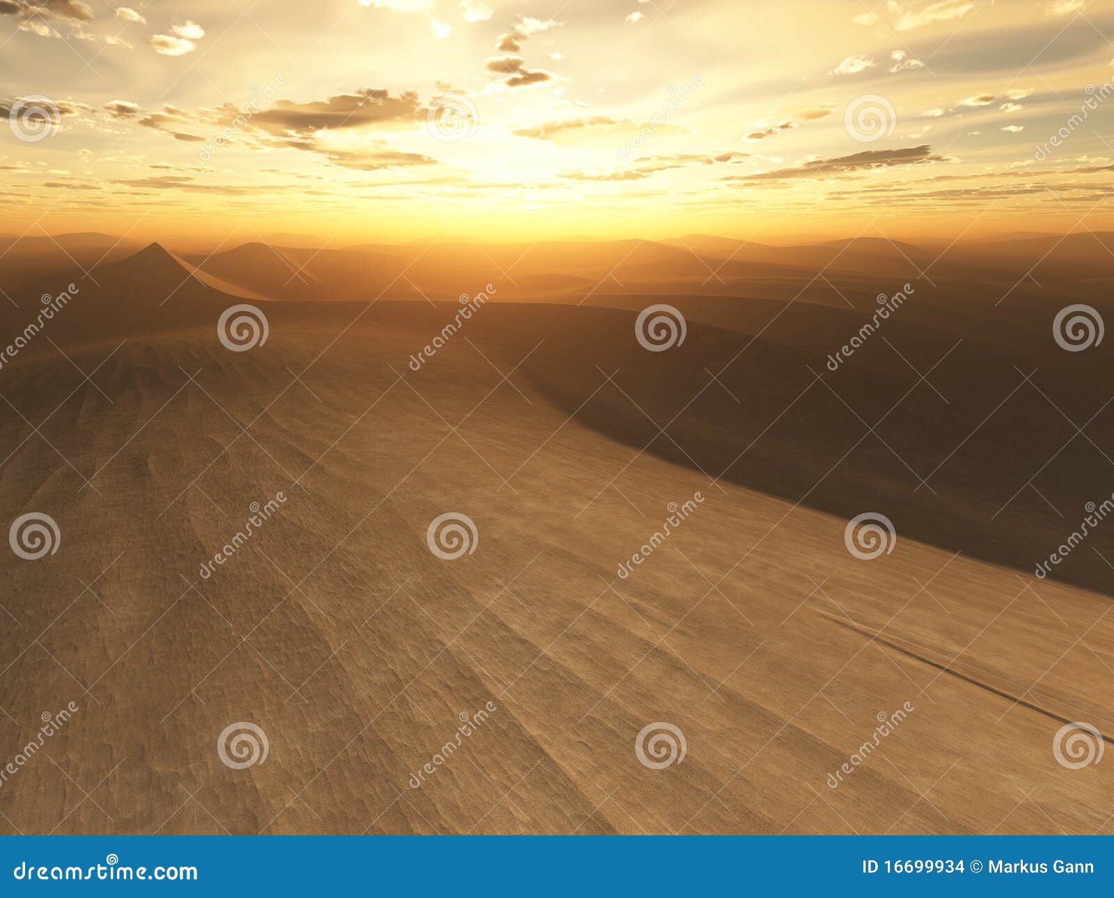 Desert Sunset Stock Photography | CartoonDealer.com #16699934