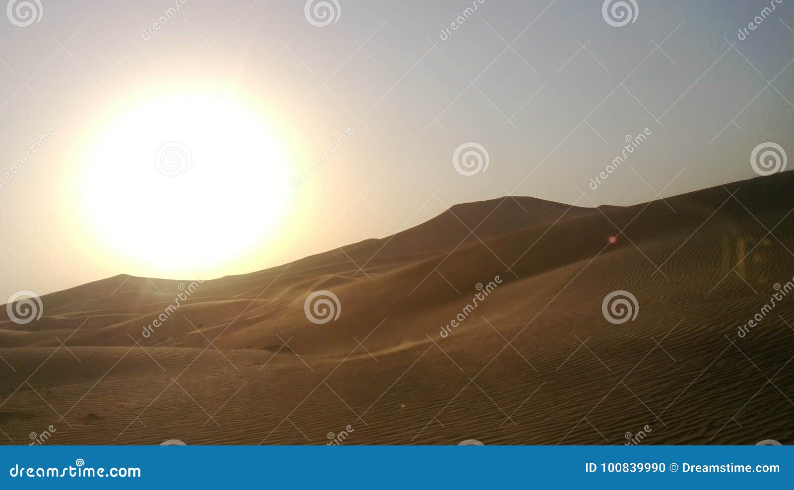 Desert Sunset stock photo. Image of adventure, safari - 100839990