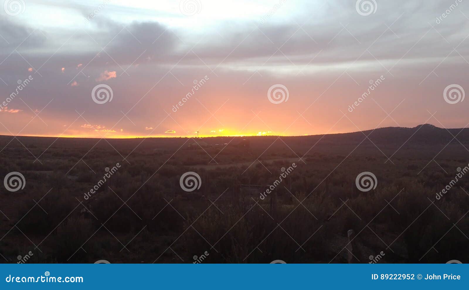 Desert sunset stock photo. Image of desert, mesa, sunset - 89222952