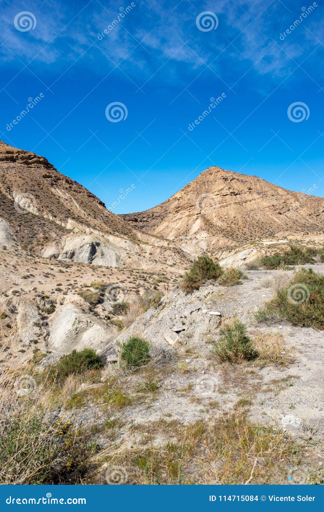 The Desert of the Tabernas in Almeria Stock Photo - Image of europe ...