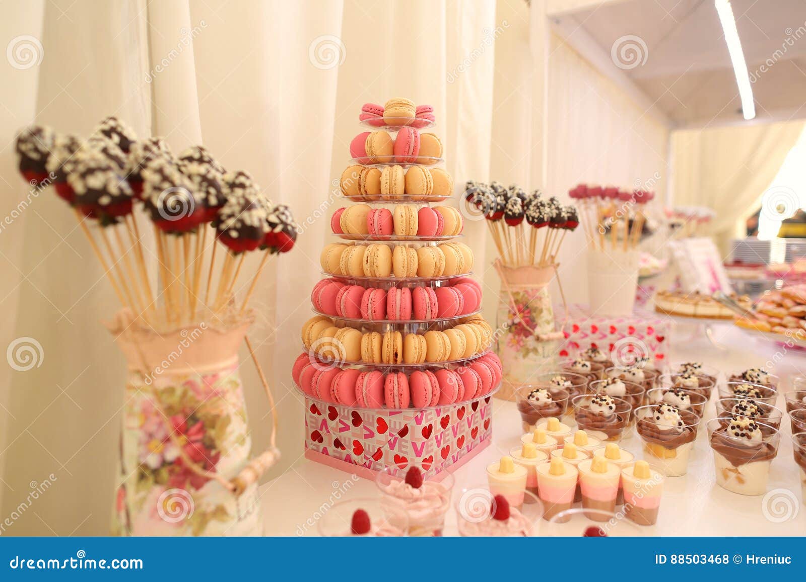 Desert Table with Many Candy and Sweets Stock Photo - Image of buffet ...