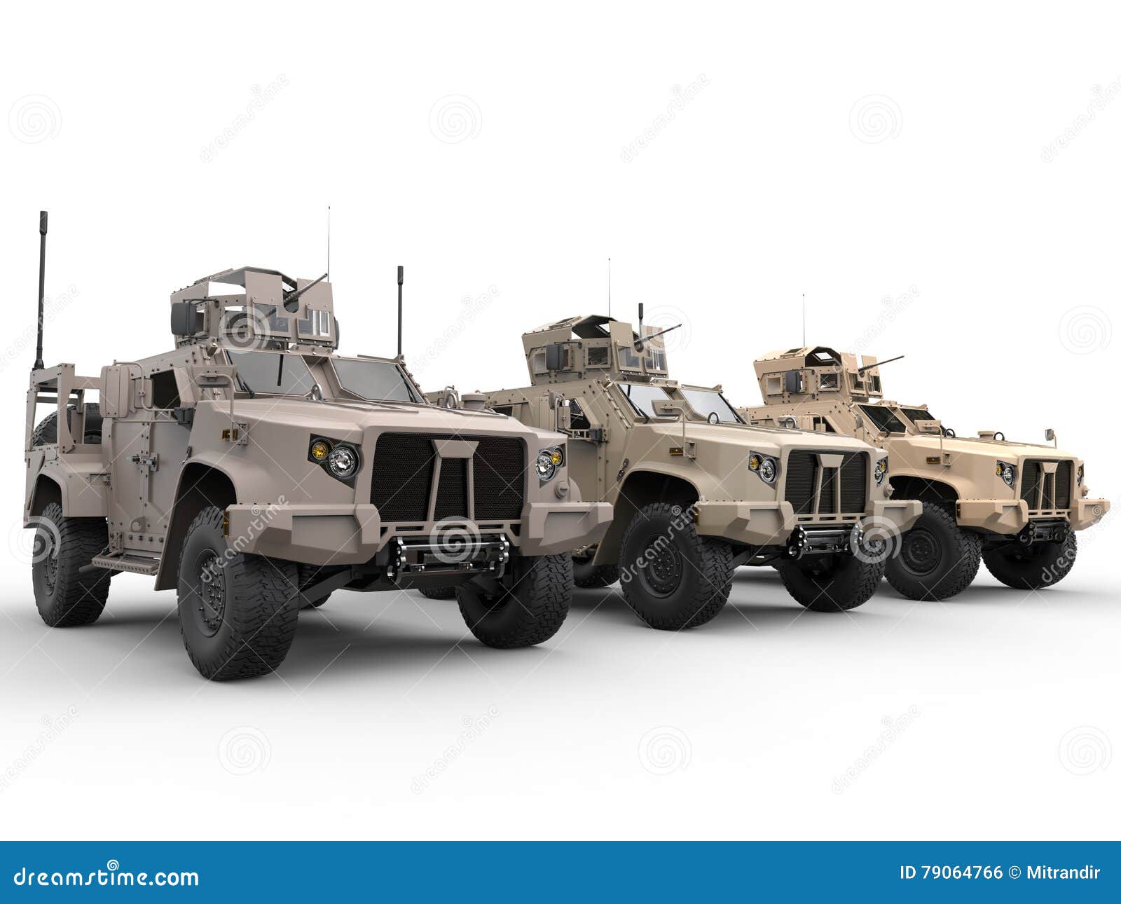 Desert Tactical Light Armor Vehicles Stock Illustration - Illustration ...