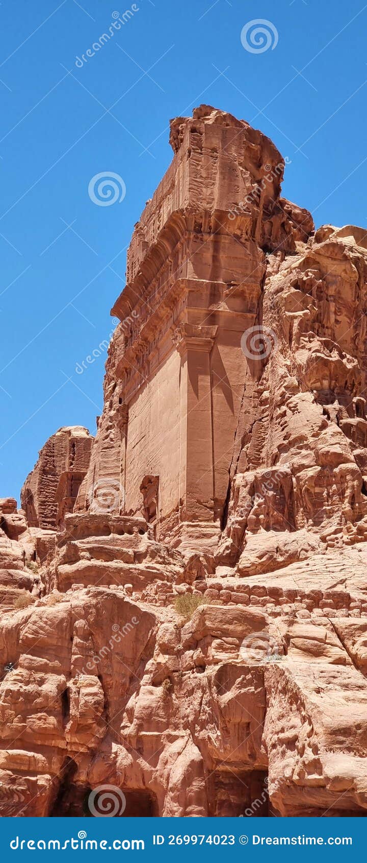 Desert temple stock image. Image of terrain, wadi, formation - 269974023