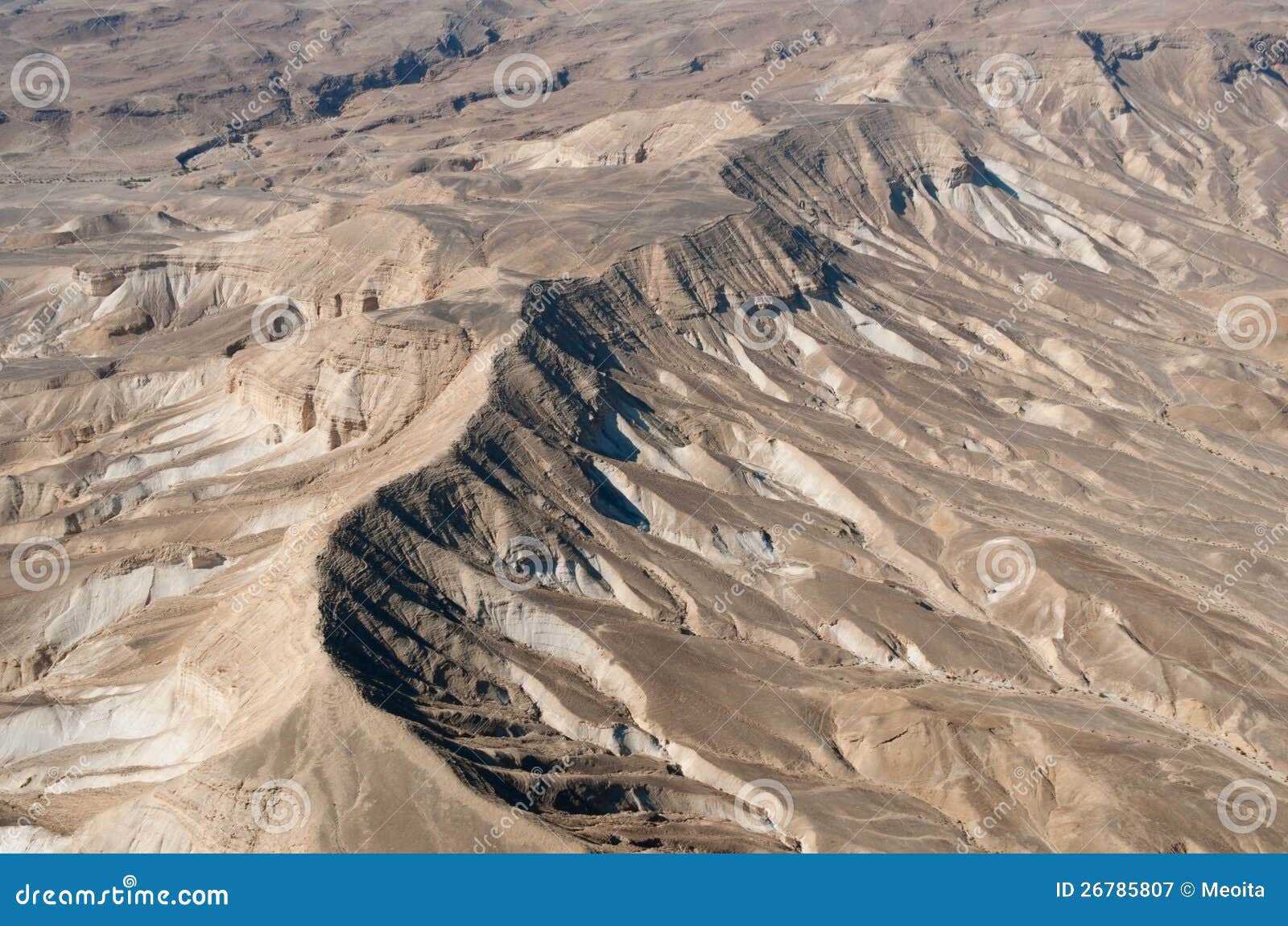 Desert terrain stock image. Image of birdseye, corrugation - 26785807
