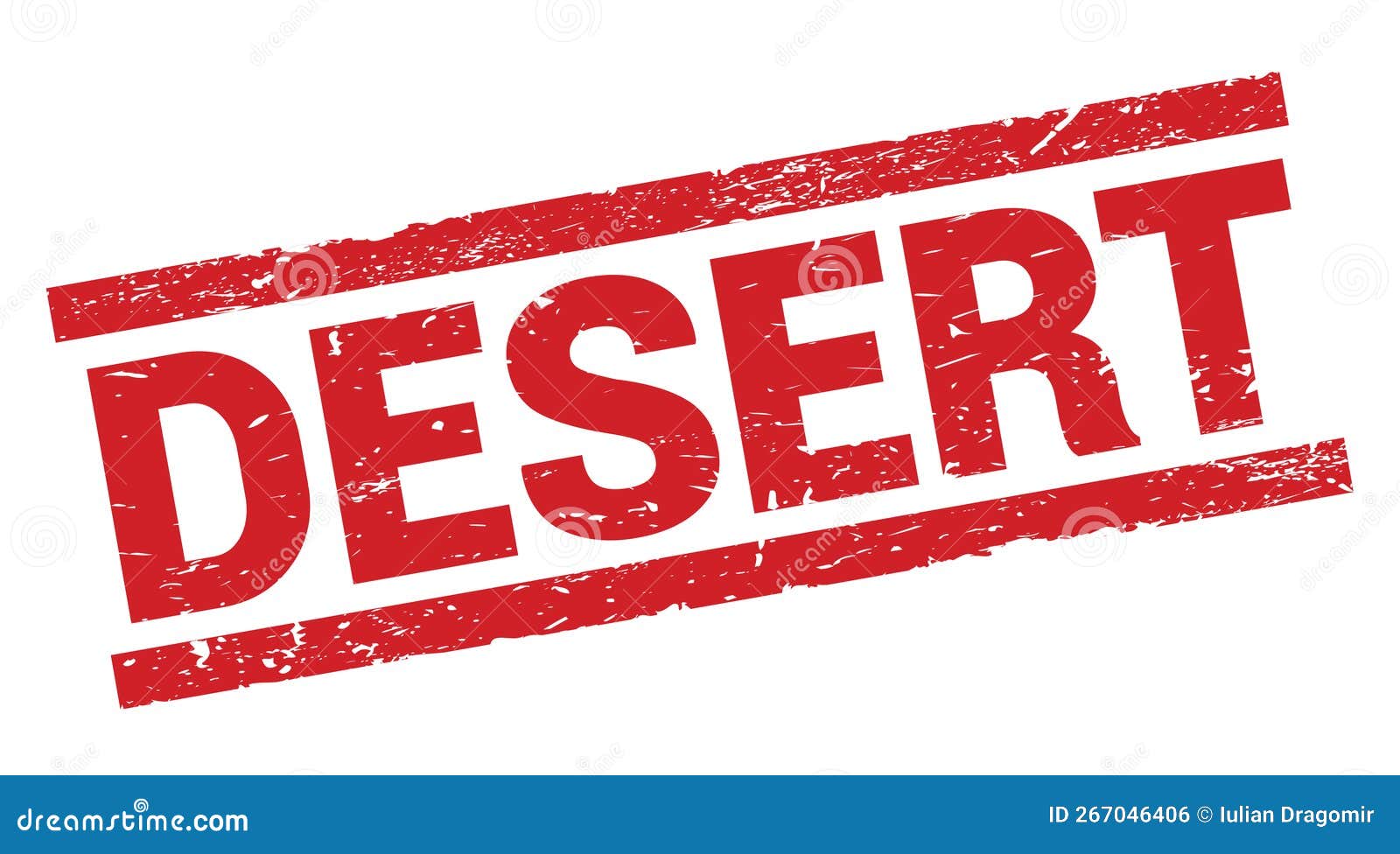 DESERT Text on Red Rectangle Stamp Sign Stock Illustration ...