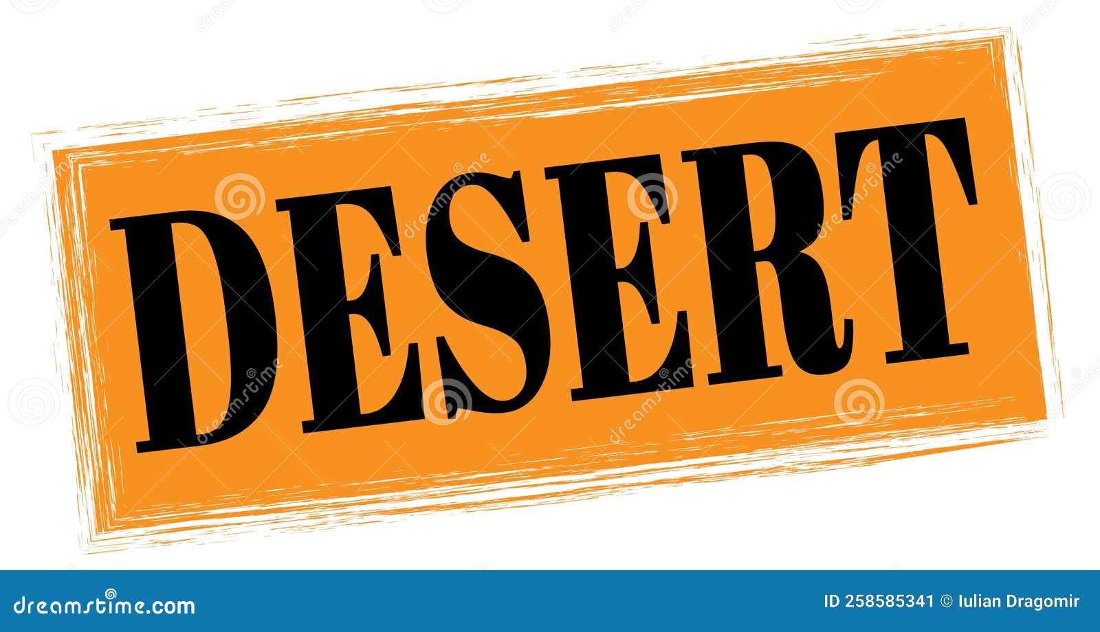 DESERT Text Written on Orange-black Stamp Sign Stock Illustration ...