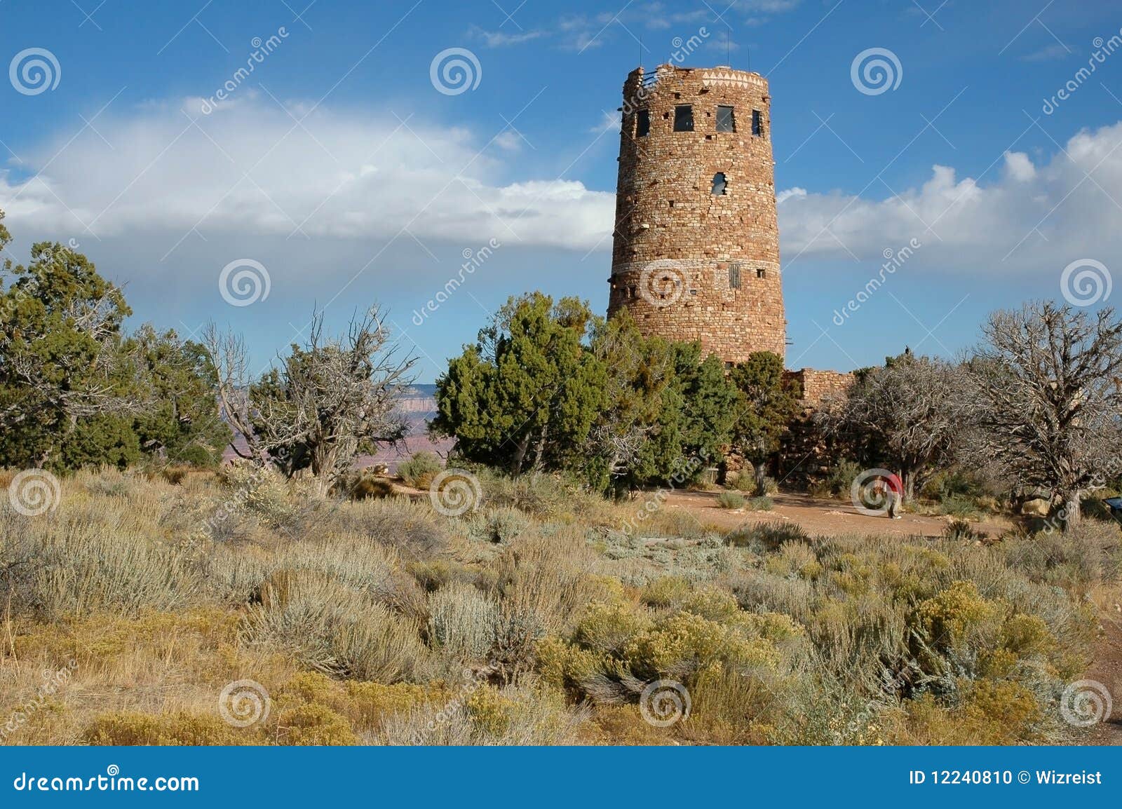 Desert Tower in Grand Canyon Stock Photo - Image of prehistoric ...