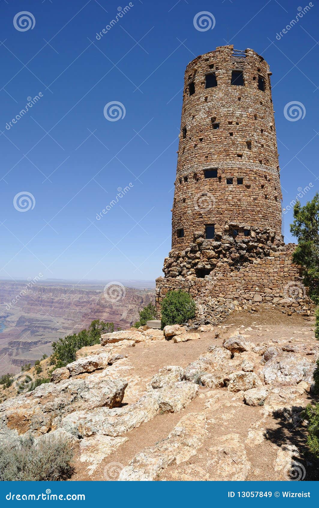 Desert Tower in Grand Canyon Stock Image - Image of park, mountains ...