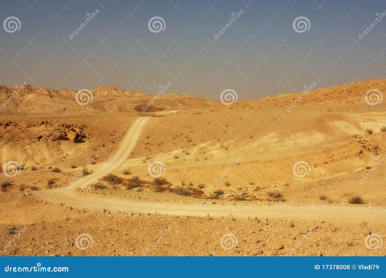 Desert trail stock photo. Image of orange, negev, hike - 17378008