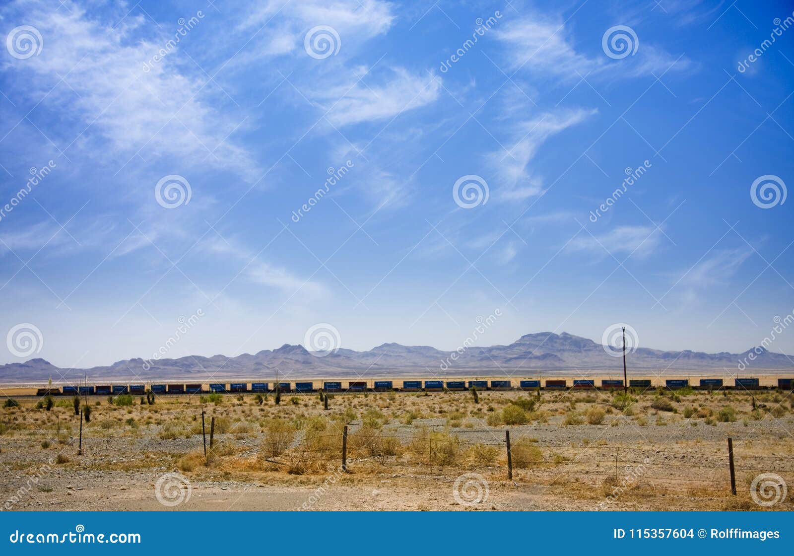 Desert Train Tracks Stock Photography | CartoonDealer.com #5895518
