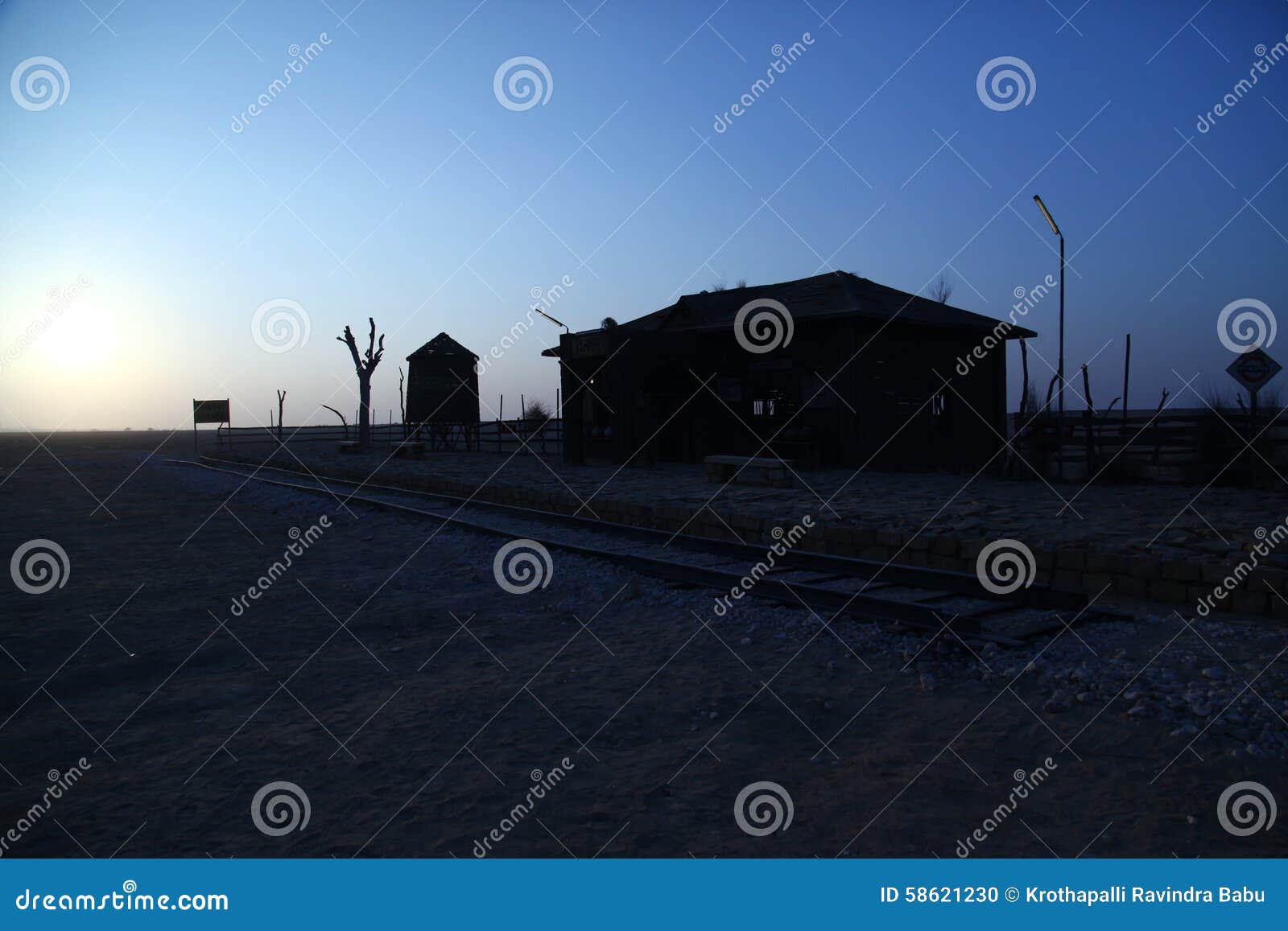 Desert Train Station of Rajasthan Stock Photo - Image of cool, mist ...