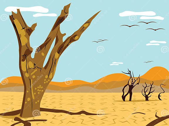 Desert tree stock vector. Illustration of tree, nature - 4602726