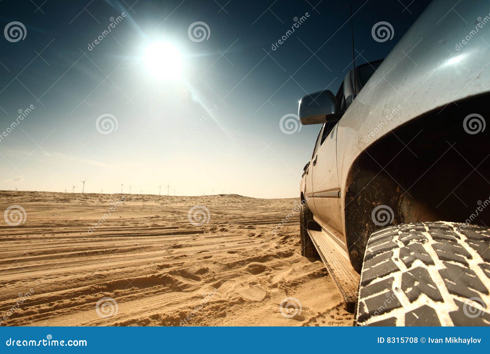 Desert truck stock photo. Image of horizon, beach, golden - 8315708