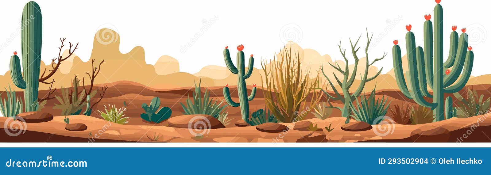 Desert Vector Simple 3d Smooth Cut and Paste White Isolated ...