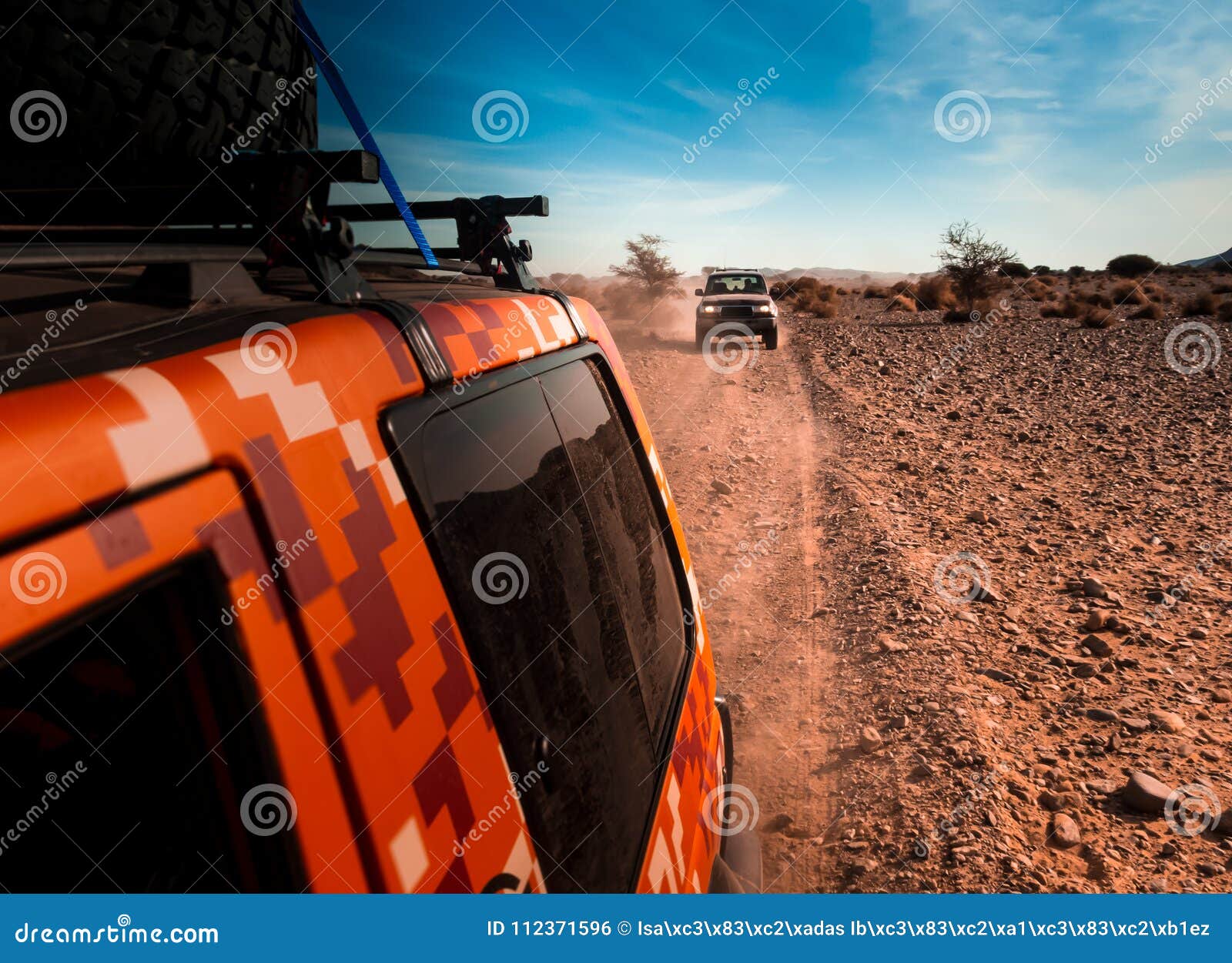 Through the Desert in a 4x4 Vehicle Stock Photo - Image of challenge ...