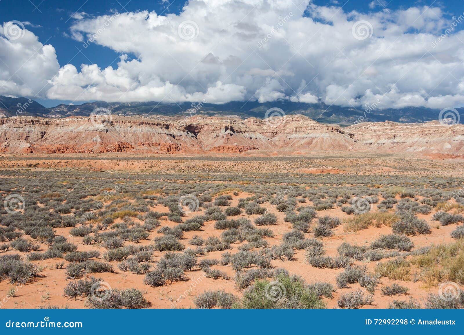 Desert View of Central Utah Stock Photo - Image of blue, orange: 72992298