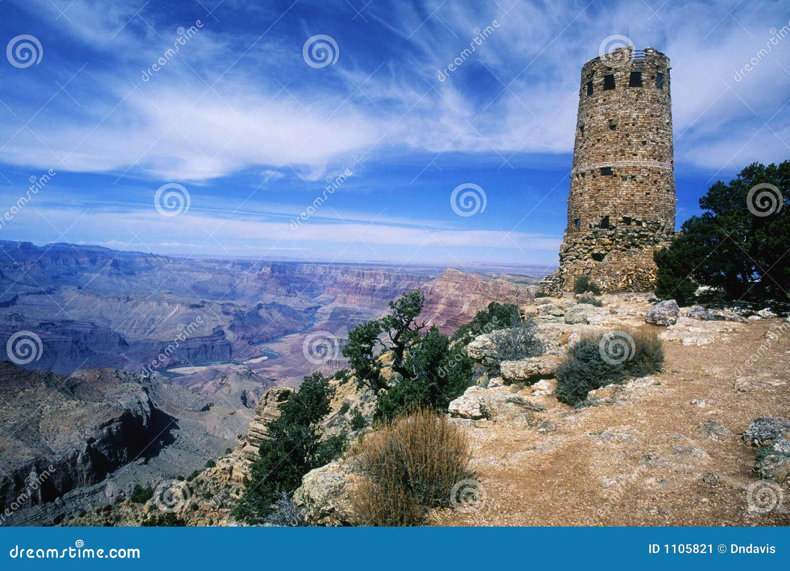 Desert View Watchtower stock image. Image of nature, view - 1105821