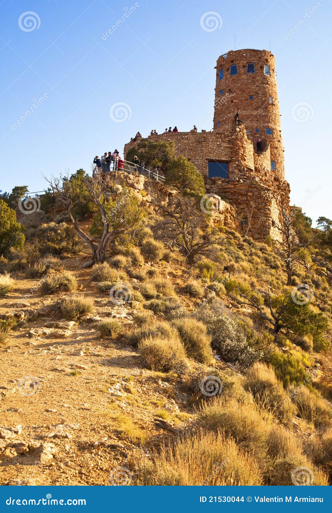 Desert View Watchtower editorial stock image. Image of landscape - 21530044