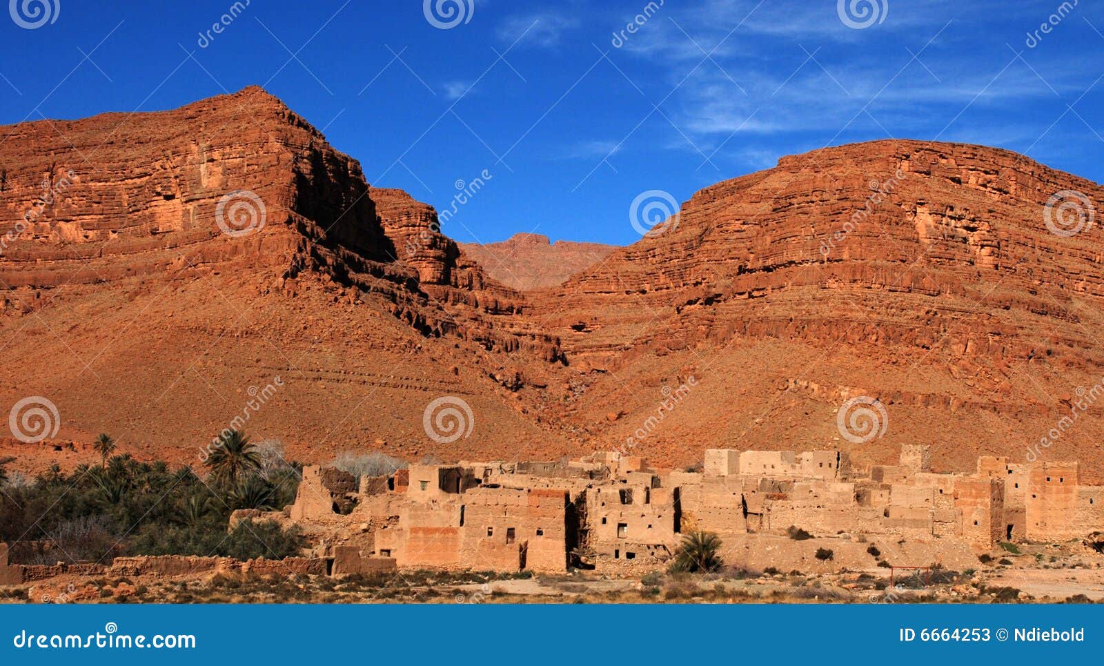 Desert Village Africa stock image. Image of africa, gorges - 6664253