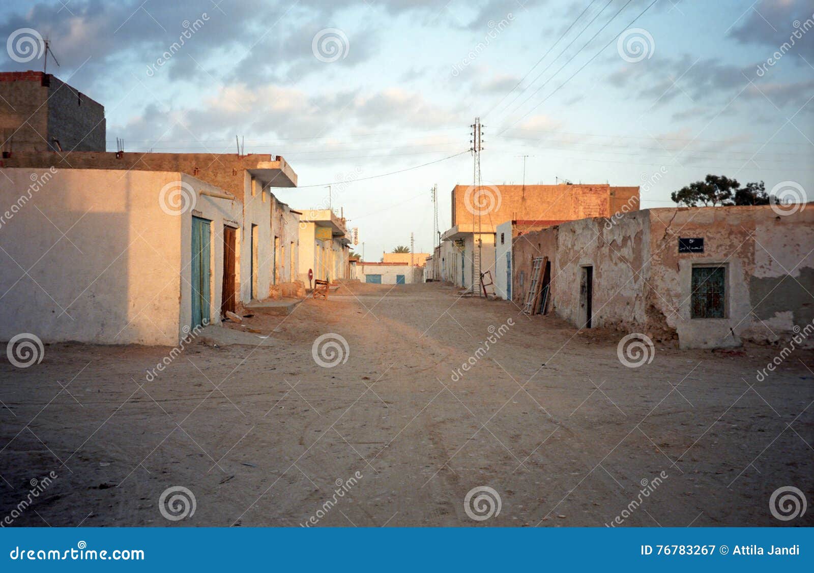 Desert Village, Douz, Tunisia Stock Image - Image of arab, people: 76783267