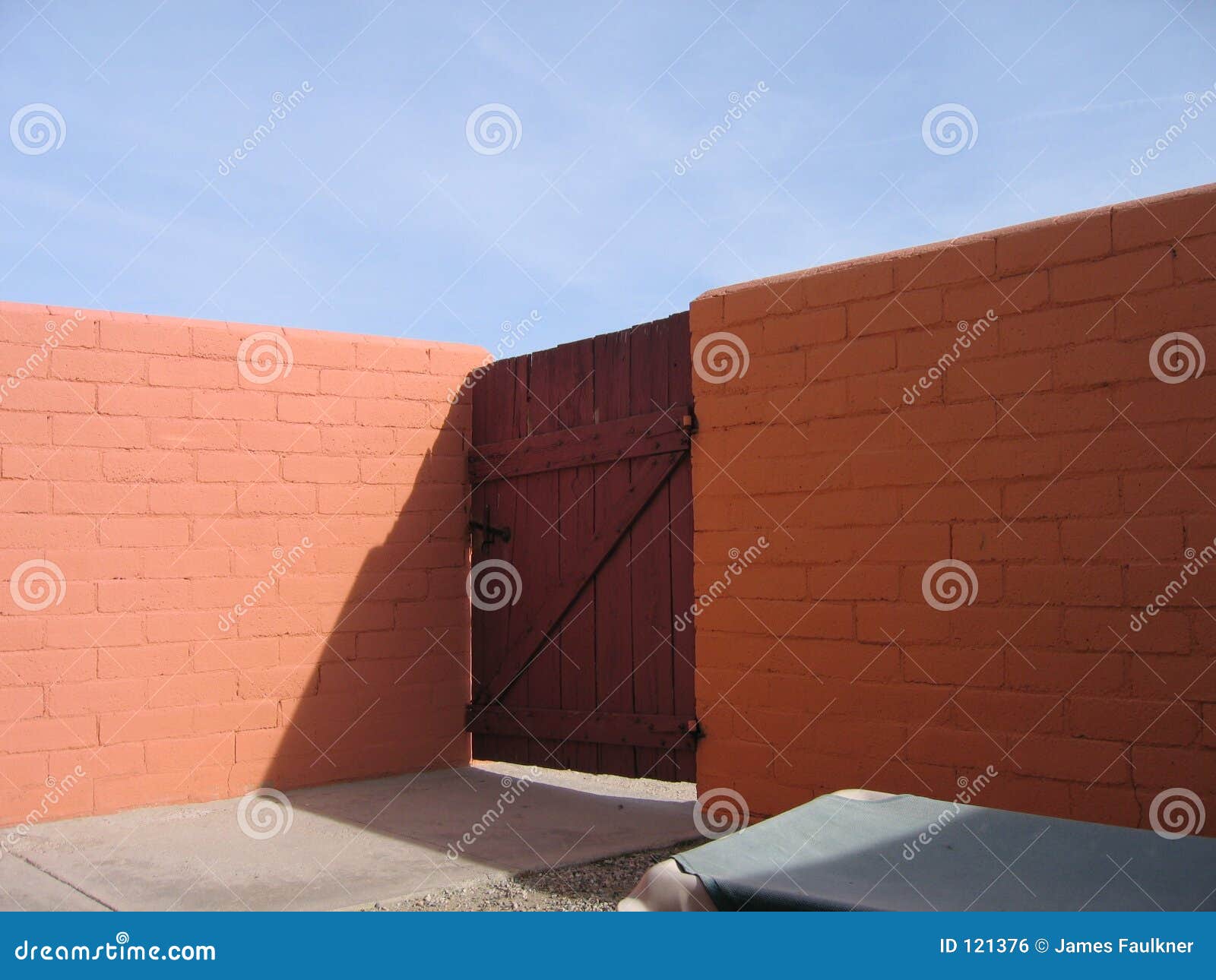 Desert Wall stock photo. Image of gate, brick, painted - 121376