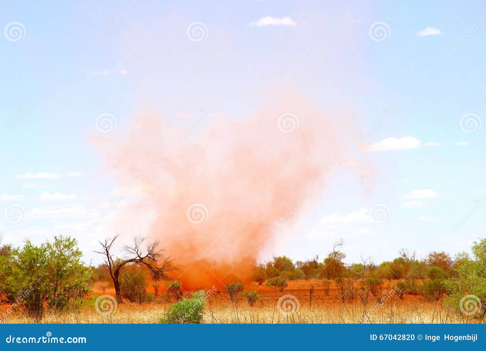 Desert Whirlwind Dust Storm Heat Waves, Outback Uluru, Australia Stock ...