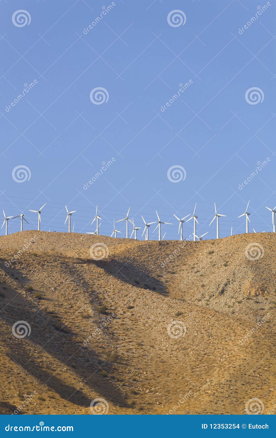 Desert Wind Energy stock photo. Image of watts, environment - 12353254