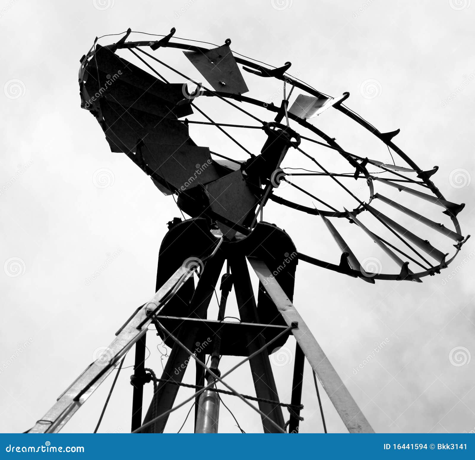 Desert windmill stock photo. Image of falling, white - 16441594
