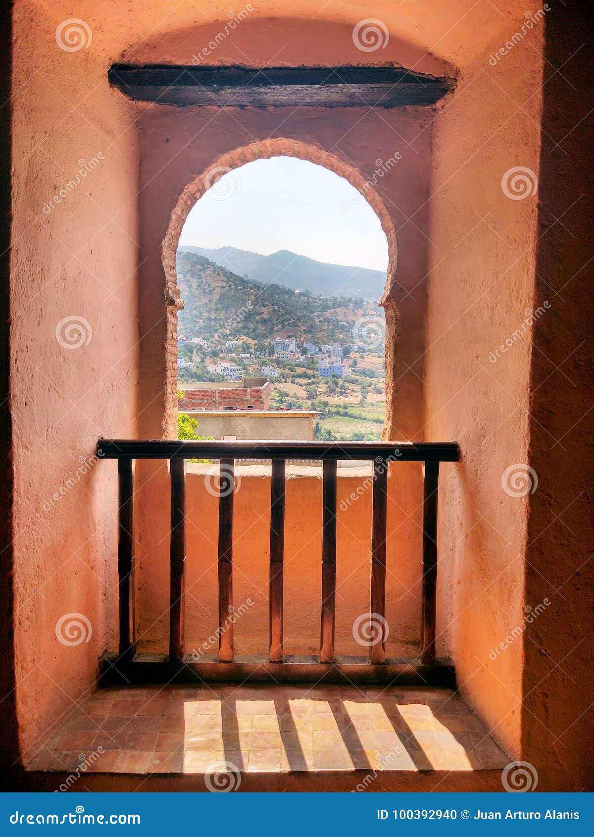 Desert through a window stock photo. Image of moroccan - 100392940