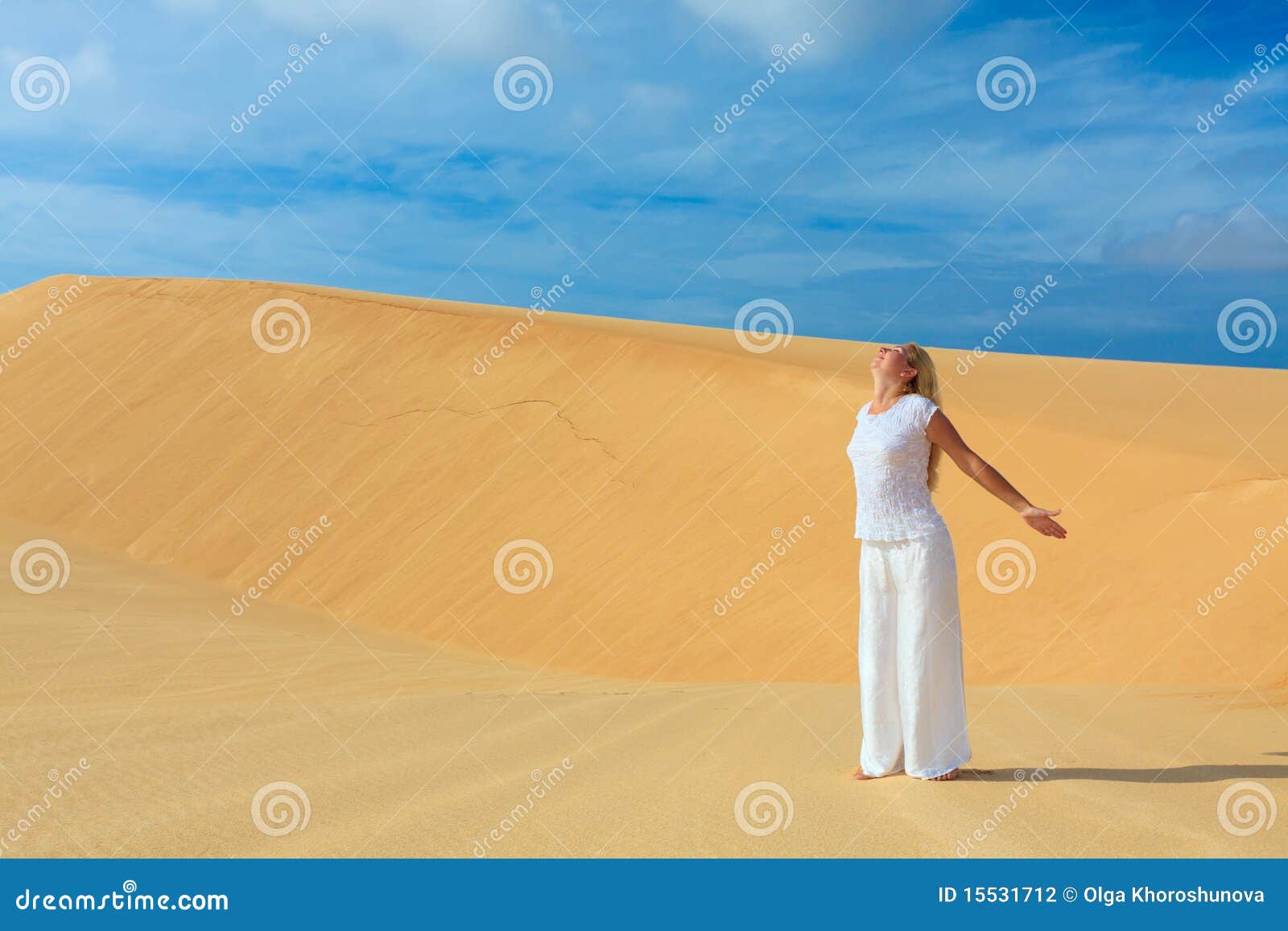 Desert woman stock photo. Image of beautiful, arid, green - 15531712