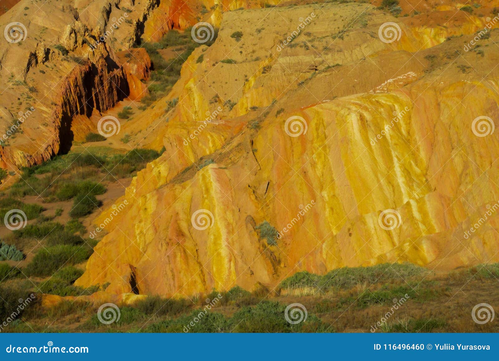 Desert Yellow Dry Ground Surface Pattern Stock Photo - Image of brown ...
