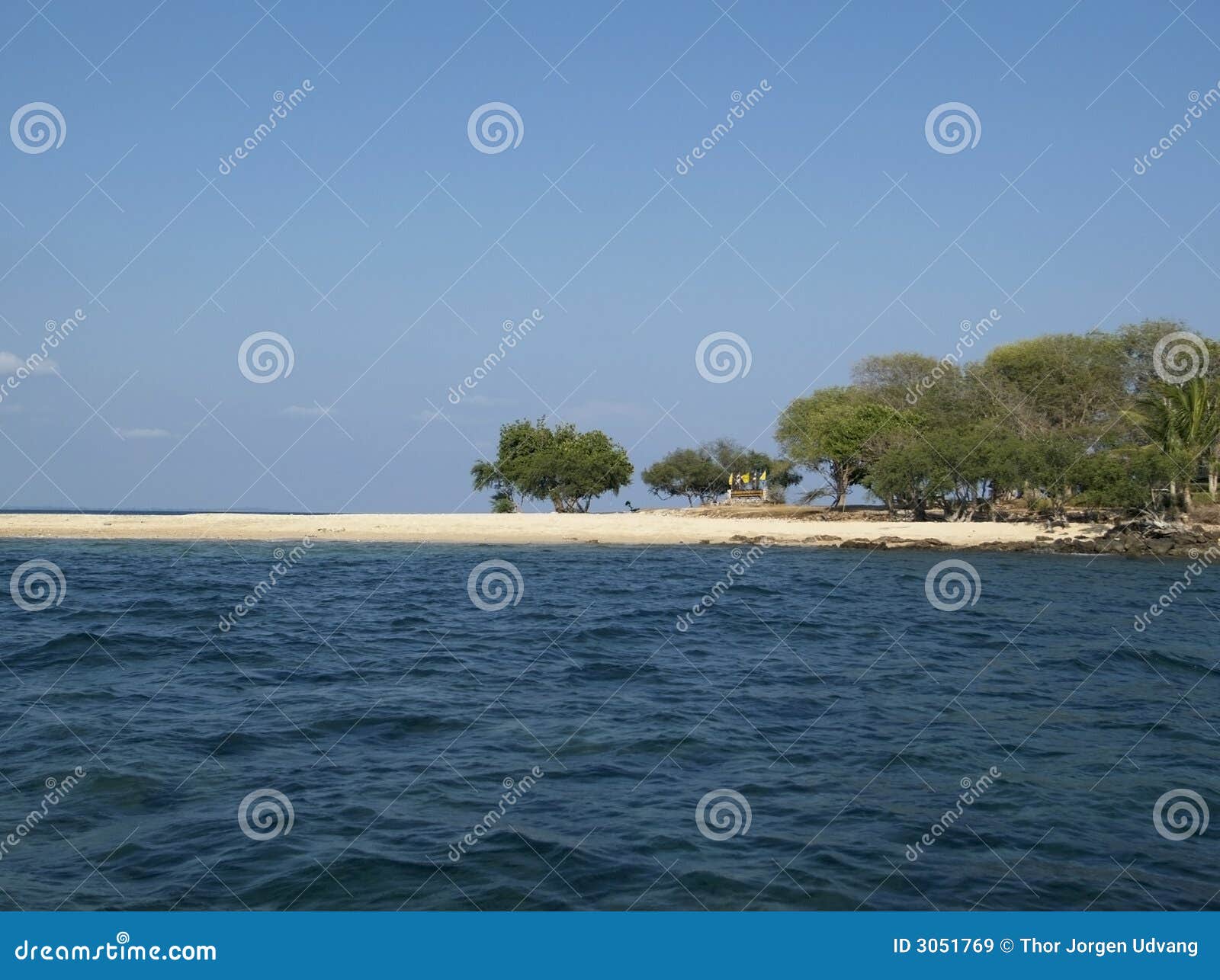 Deserted beach on island stock image. Image of leisure - 3051769