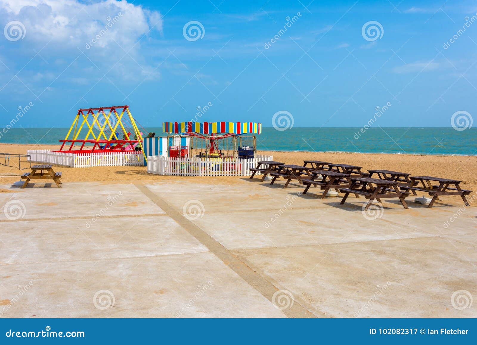 Closed fun fair stock image. Image of beach, fair, texture - 102082317