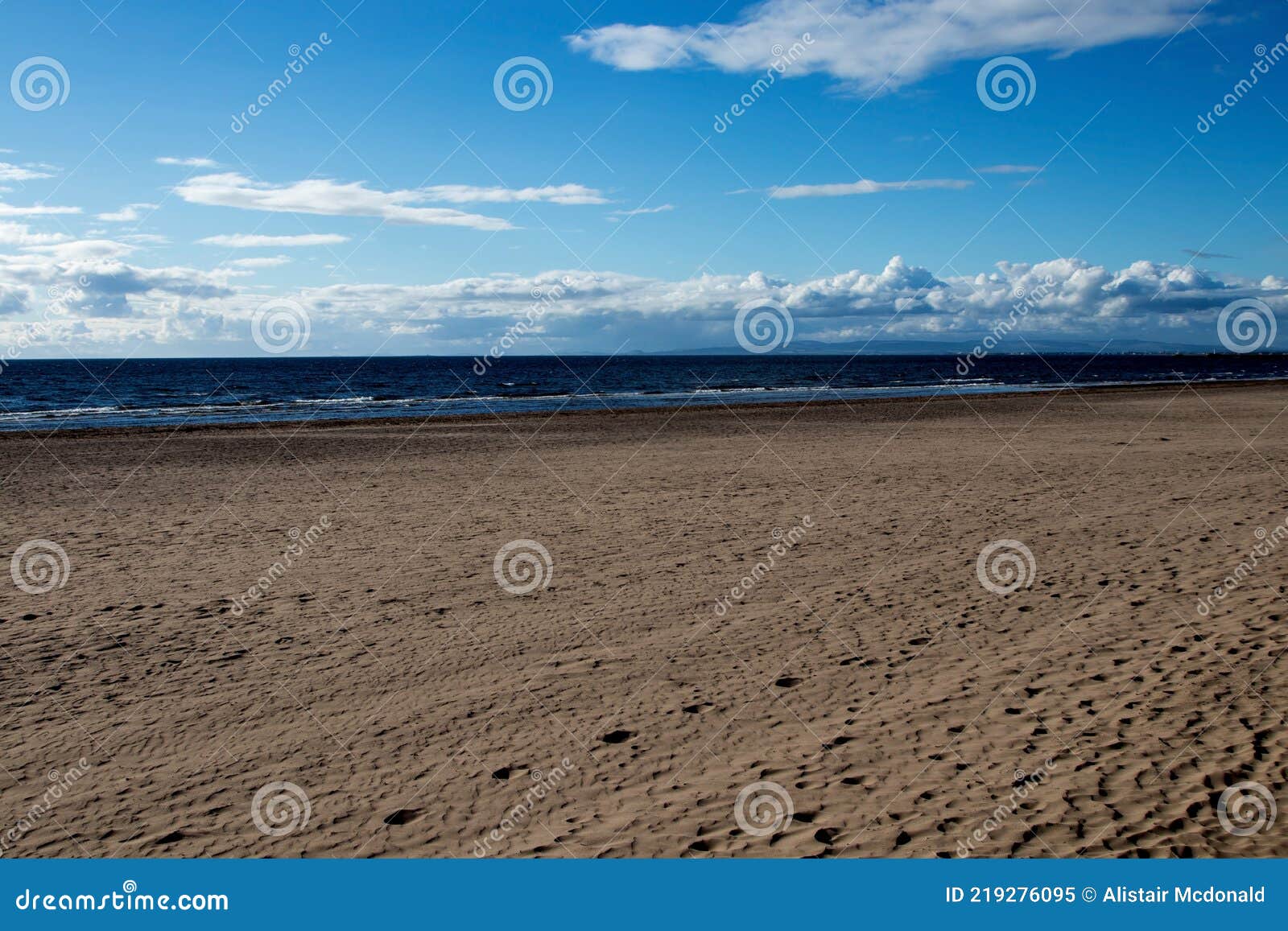 Deserted Coastal Beach Location View at Dusk Stock Image - Image of ...