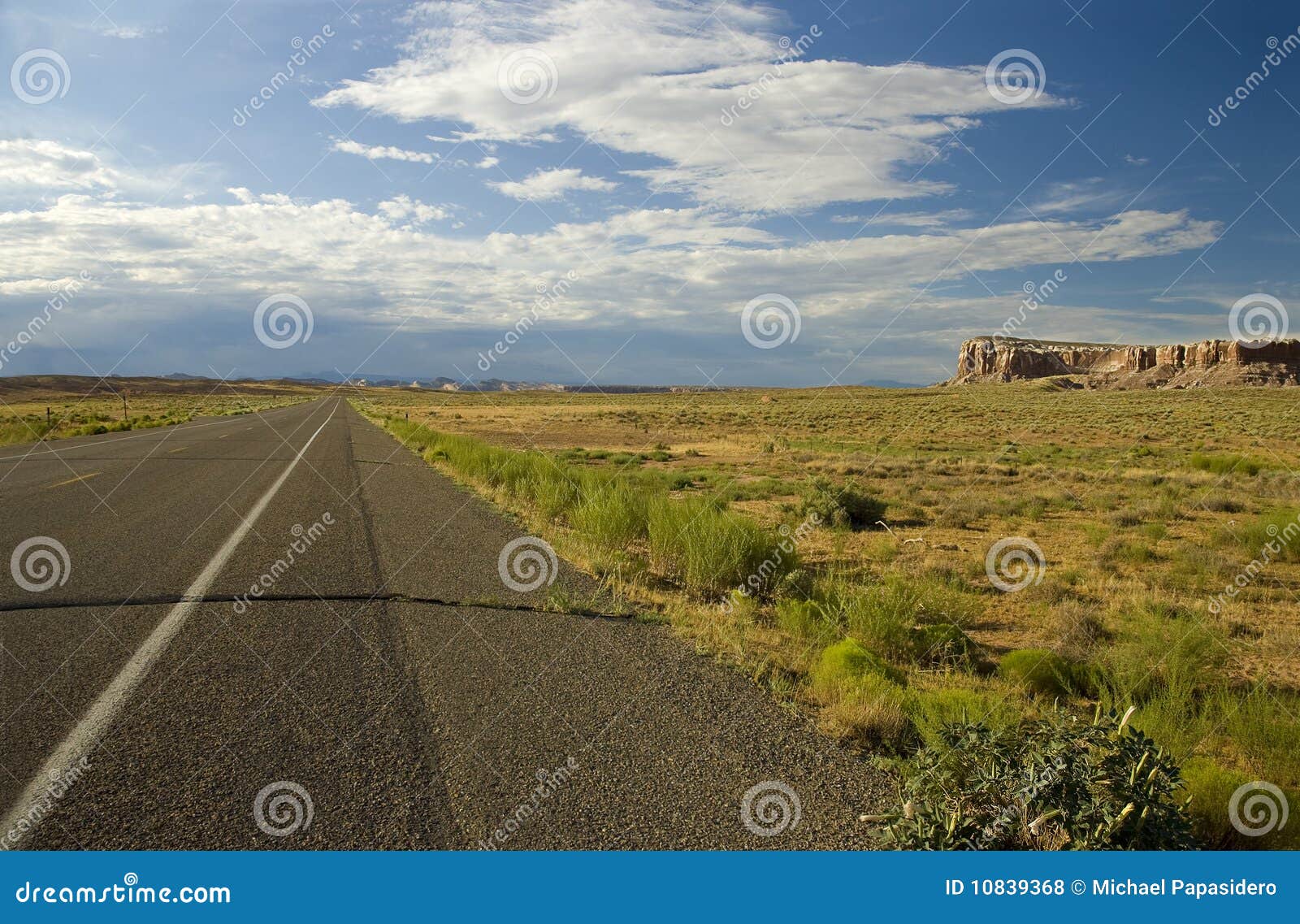 Deserted Desert Road stock photo. Image of lane, solitude - 10839368