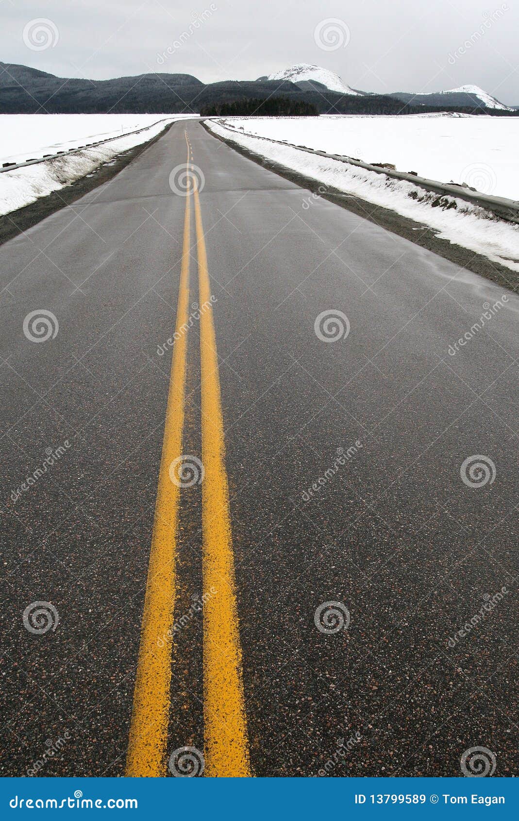 Deserted Highway stock image. Image of roads, canada - 13799589