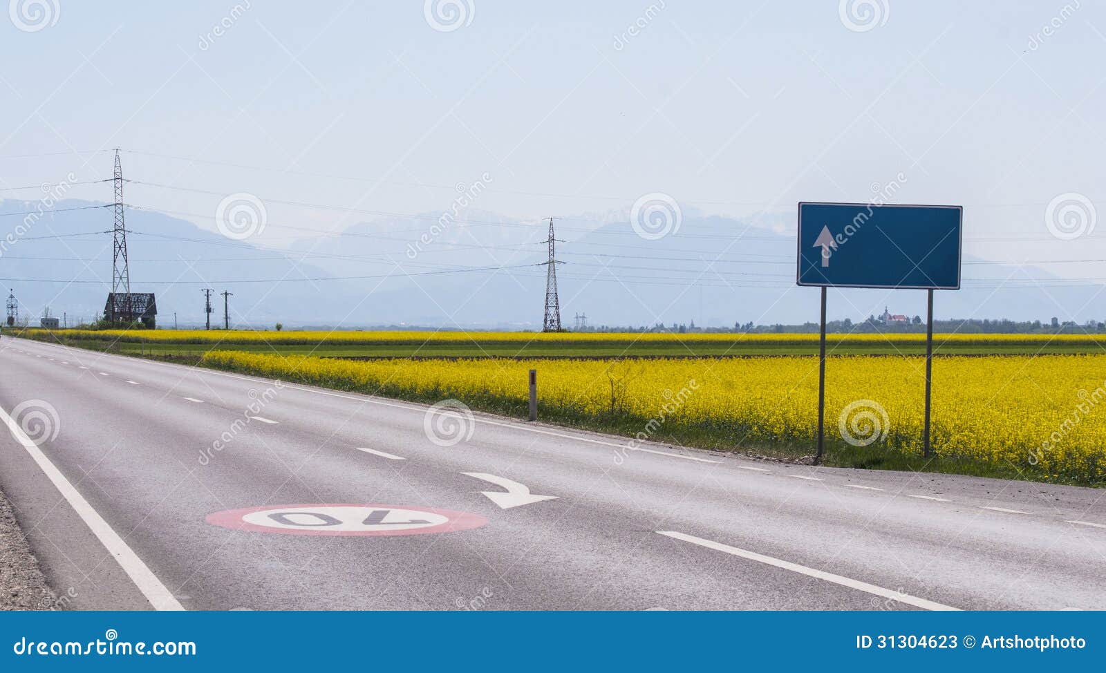Deserted Highway stock image. Image of hills, freeway - 31304623