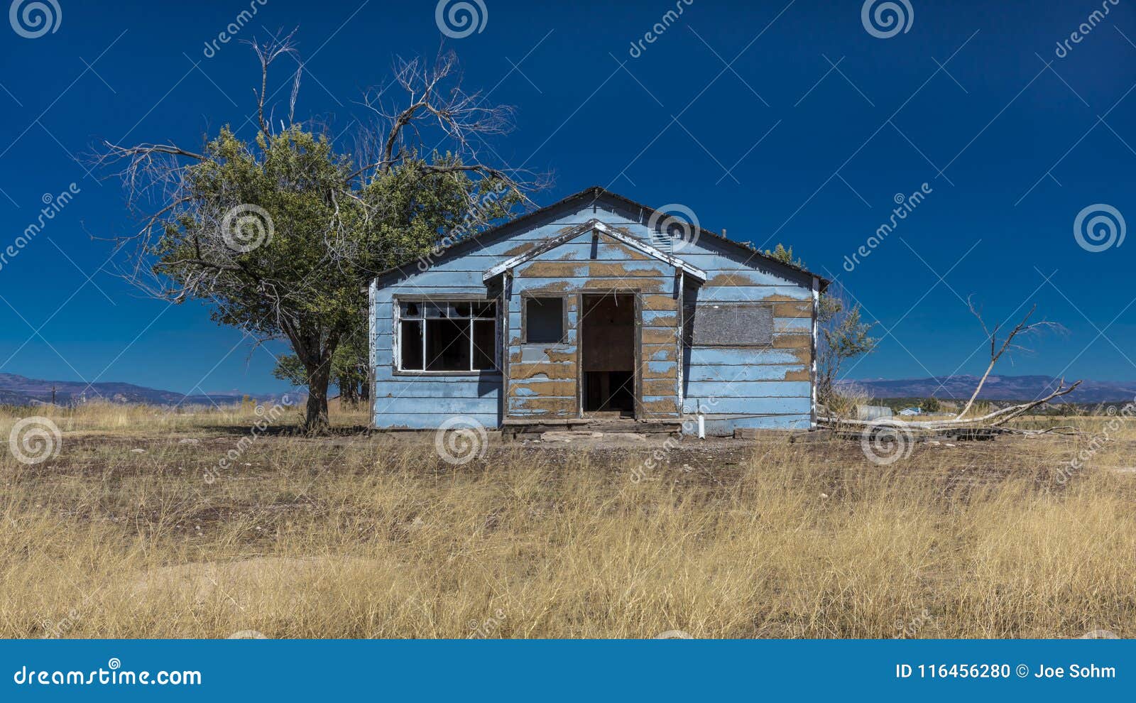 Deserted Home South of Durango, Colorado Stock Photo - Image of windows ...