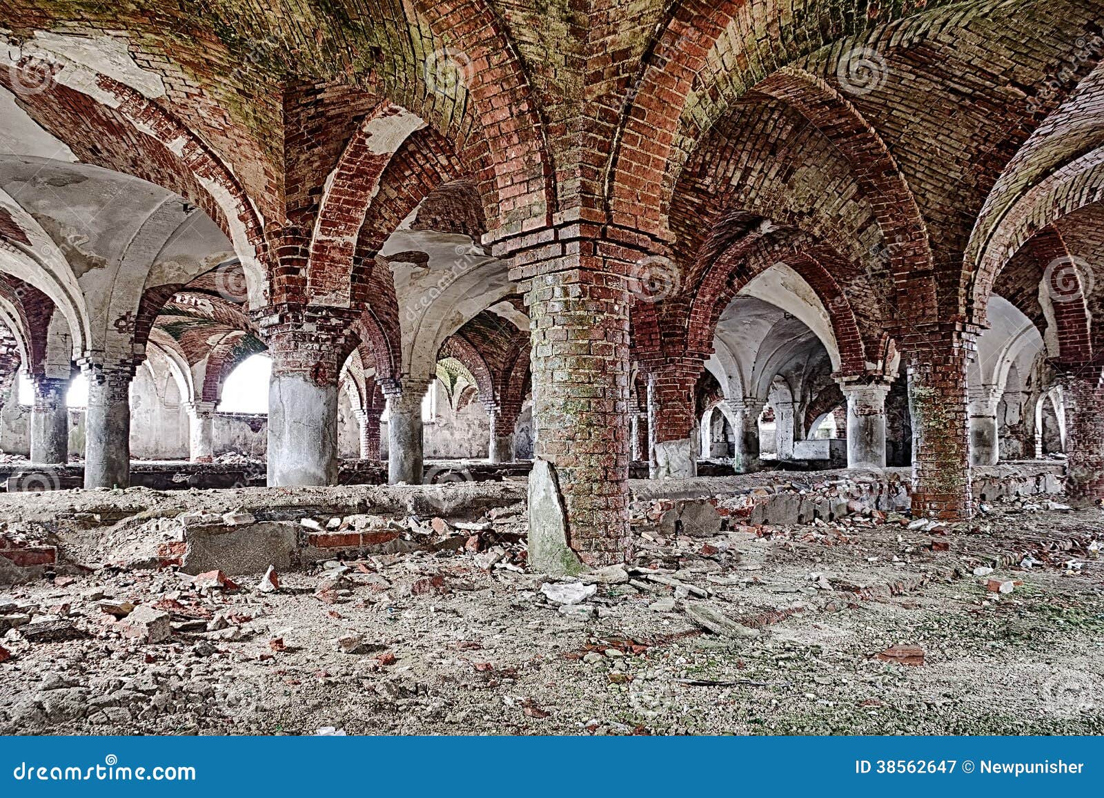 Deserted Medieval Church Basement Stock Image - Image of empty ...