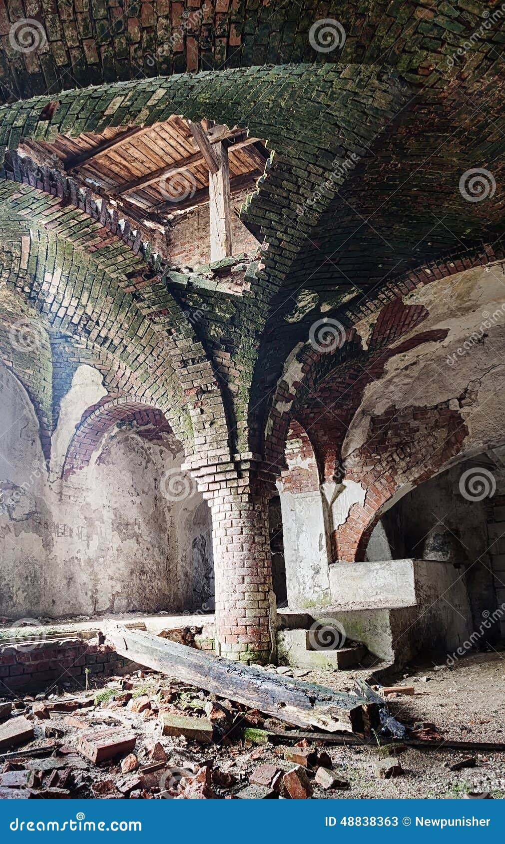 Deserted Medieval Church Basement Stock Image - Image of europe ...