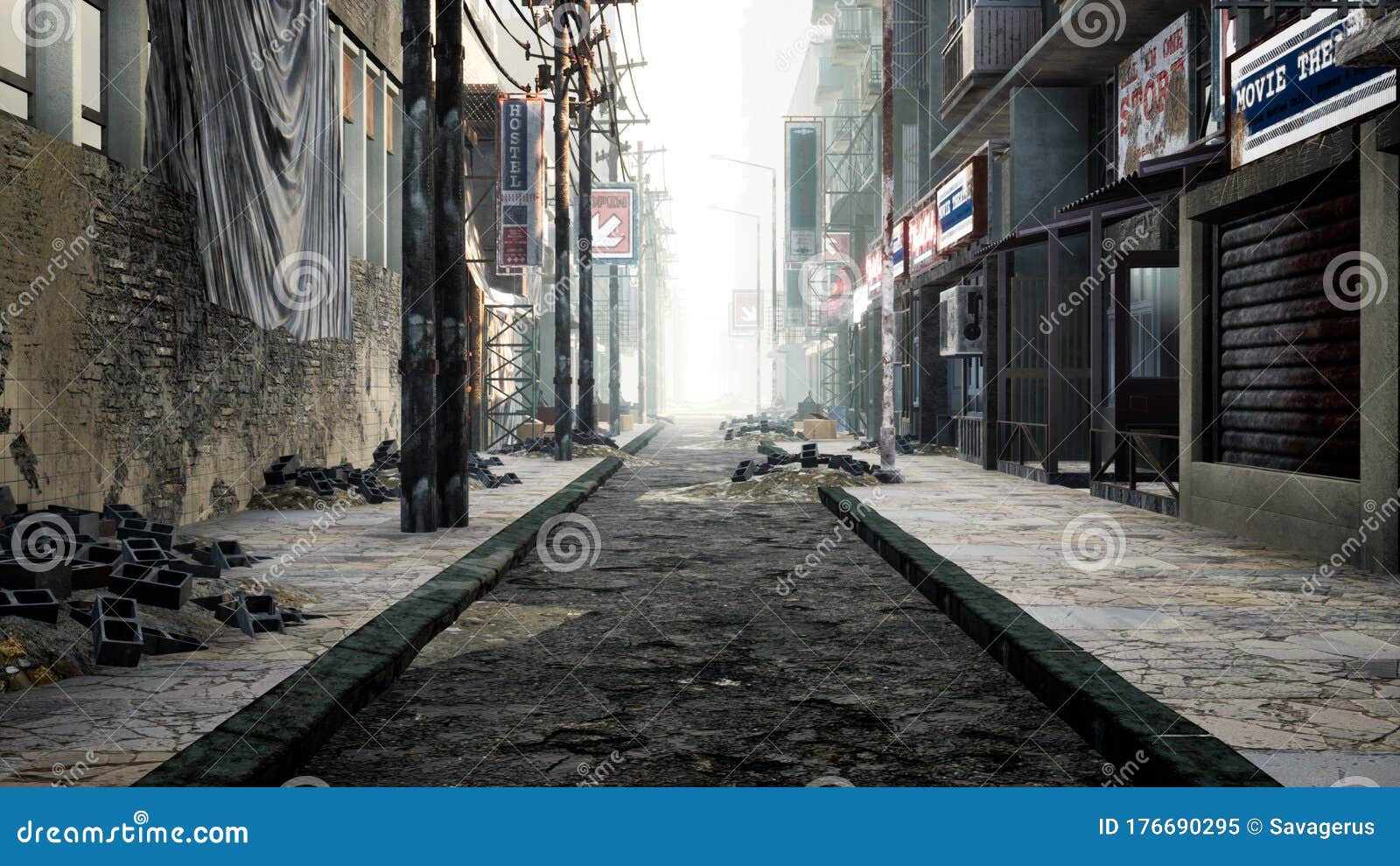 A Deserted Post-apocalyptic City. the Camera Flies through the Empty ... A Deserted Post-apocalyptic City. the Camera Flies through the Empty ...
