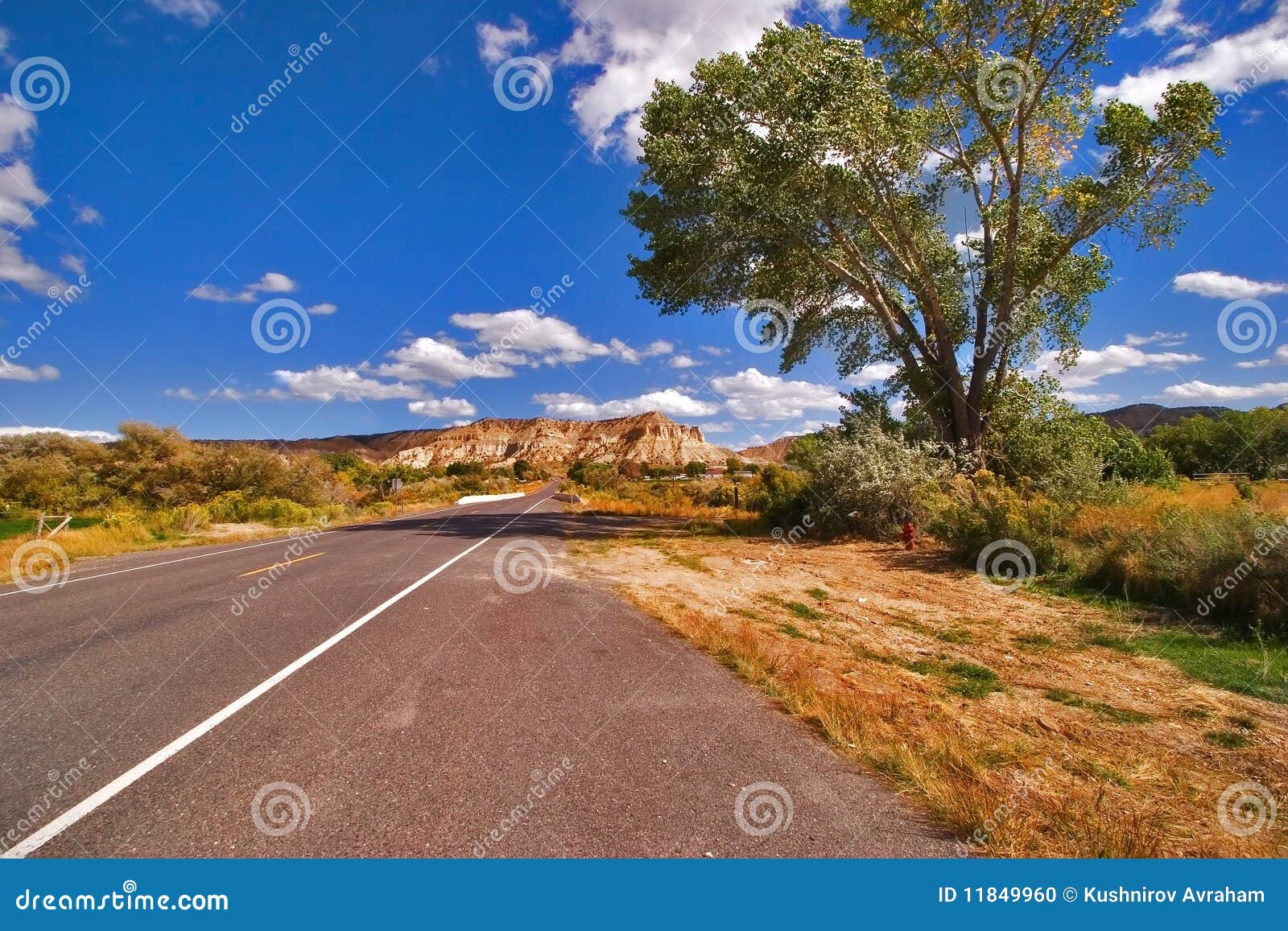 Deserted road. stock photo. Image of indigenous, blue - 11849960